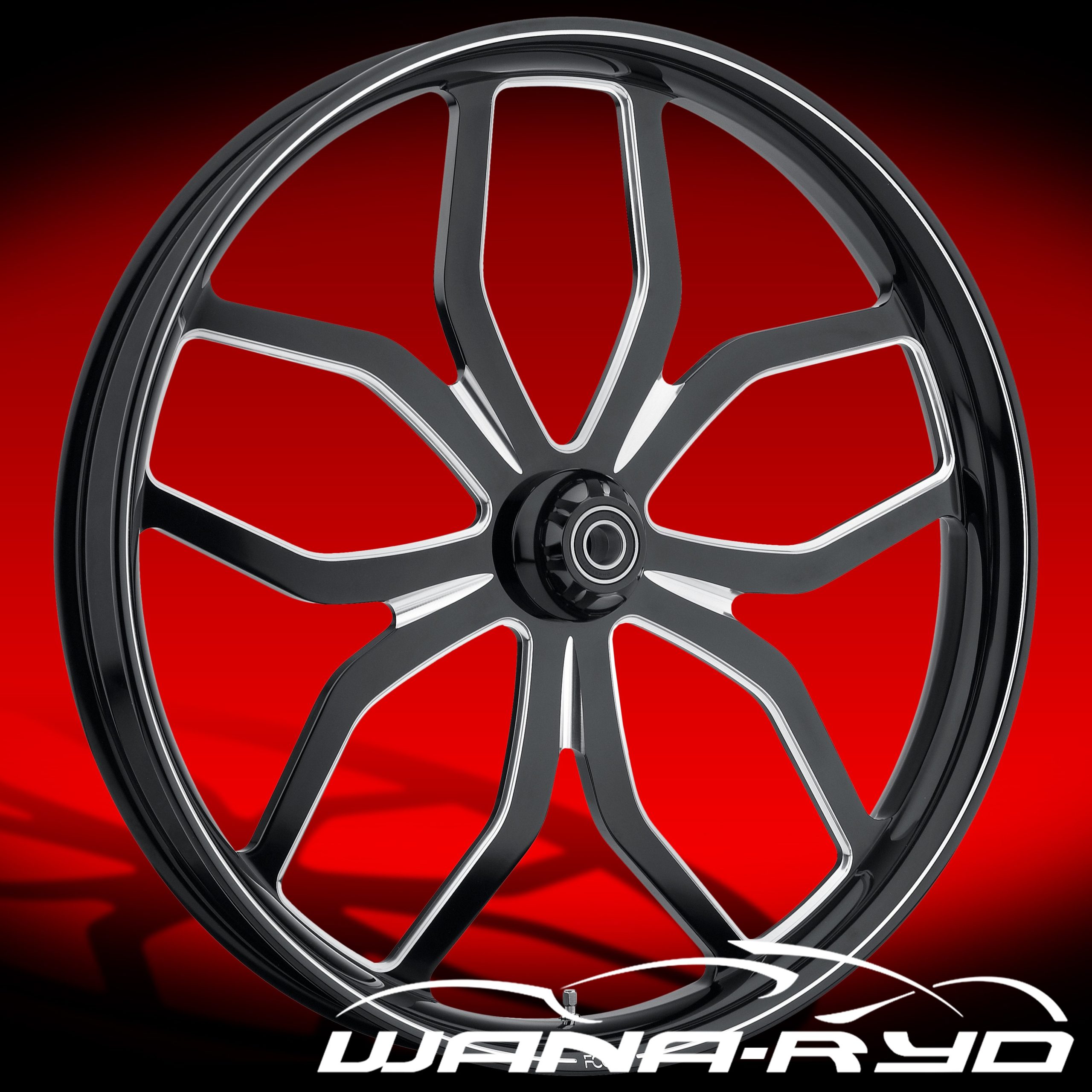 Outkast Black Machined 18 X 4.25 Wheel Metalsport - WanaRyd Motorcycle