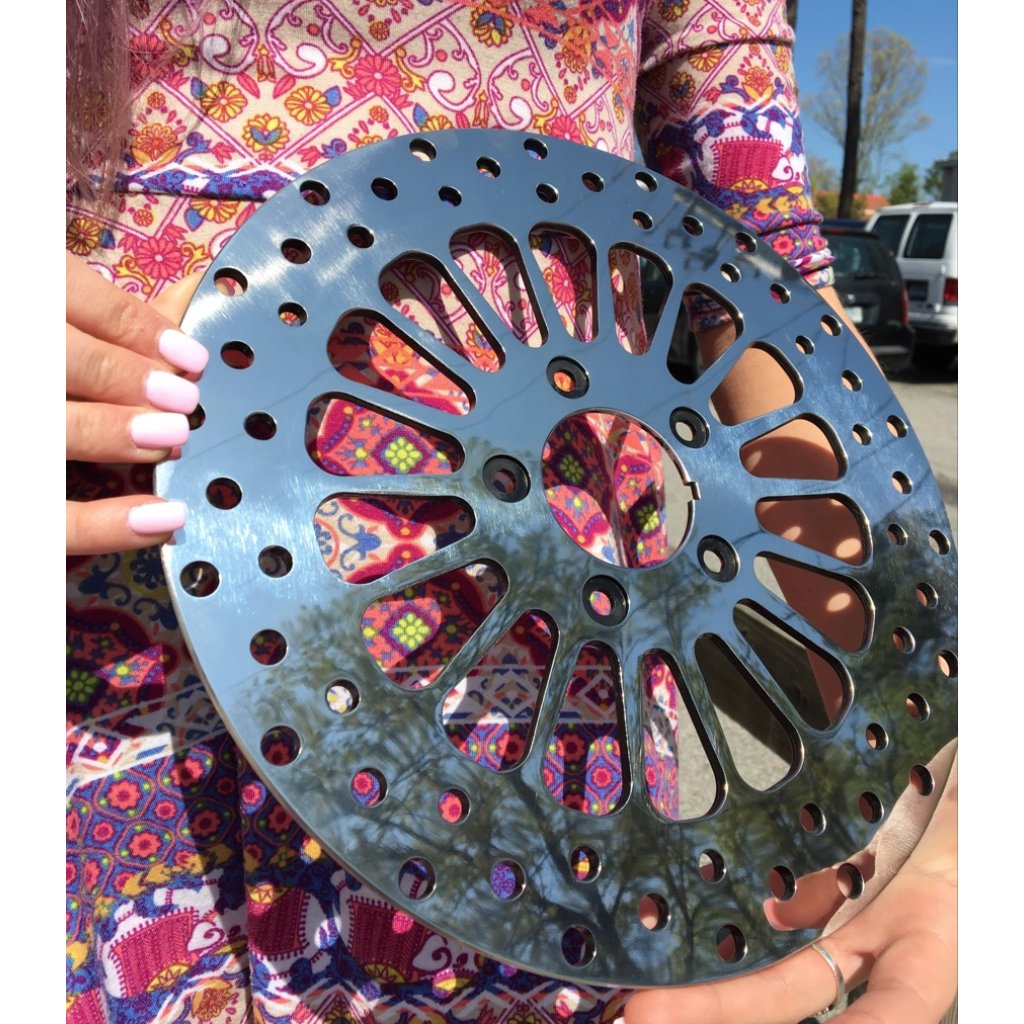 Super Spoke Front Polished 11.5 Rotor Disc Harley Sportster Dyna ...