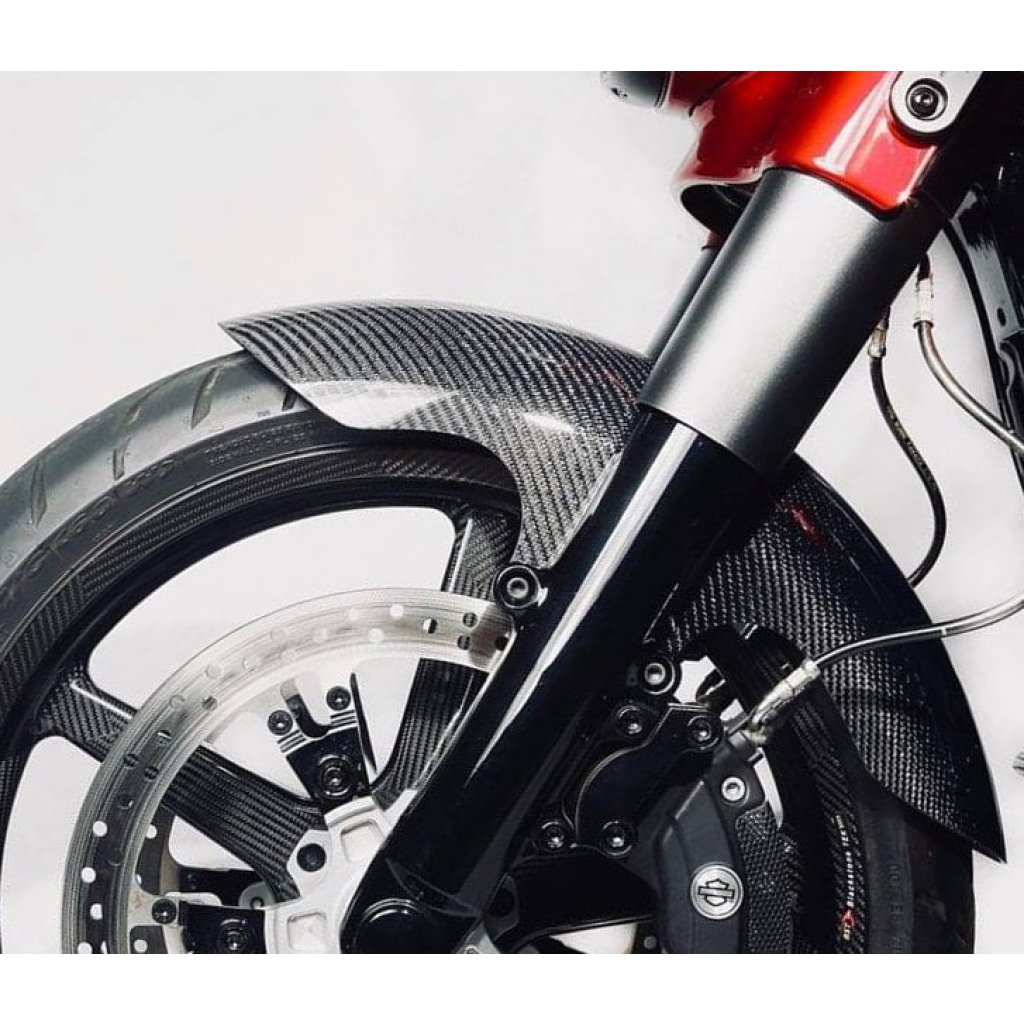 19" Shorty Wrapped Carbon Fiber Front Fender, 49mm Hofmann Designs ...