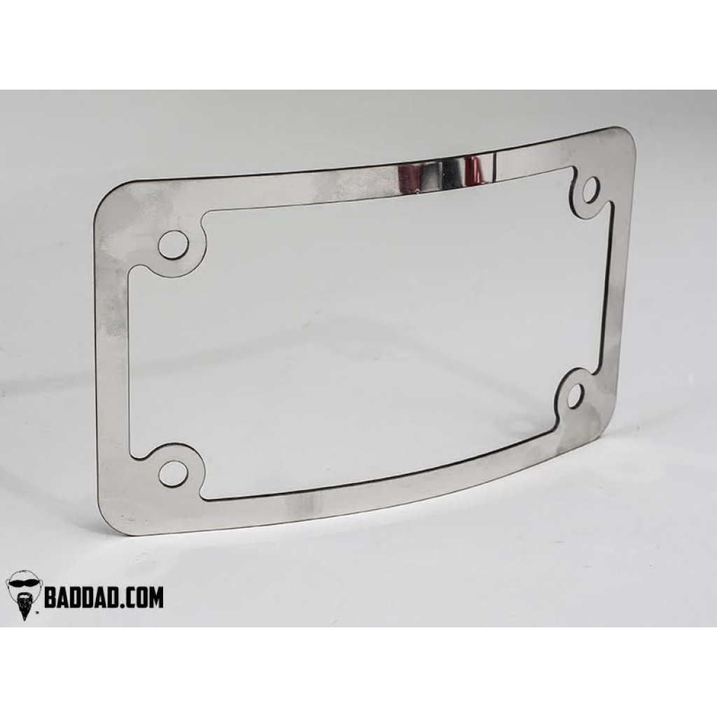 Stainless Steel License Plate Bezel - 200mm Softail Bad Dad - WanaRyd ...