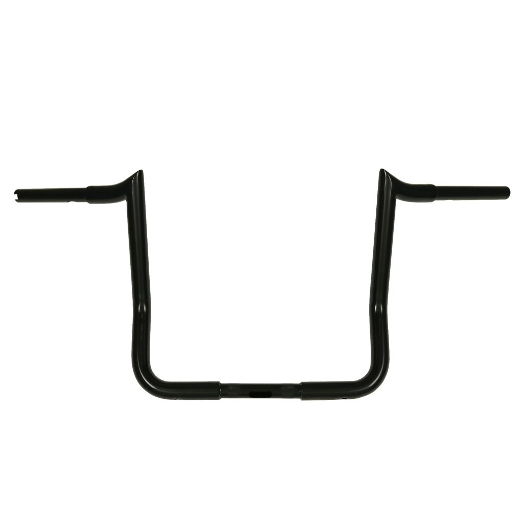 Monkey Bagger Bars - 12" Black - 99-17 Harley FLH Batwing Touring PAUL ...