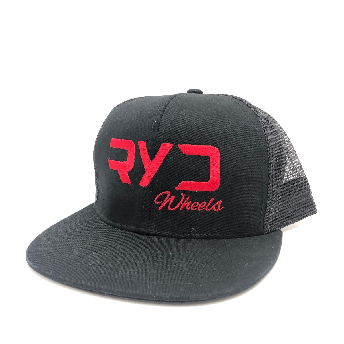 RYD Wheels SnapBack Hat - Black Mesh With Red Logo RYD Wheels - WanaRyd ...