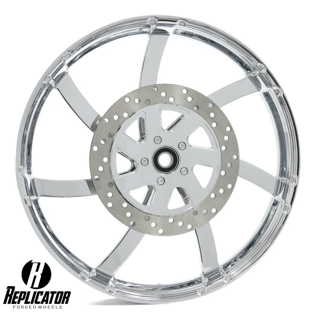 19 X 3" Agitator Wheel W/Matching Rotors & Tire - Chrome - 00-20 Harley ...