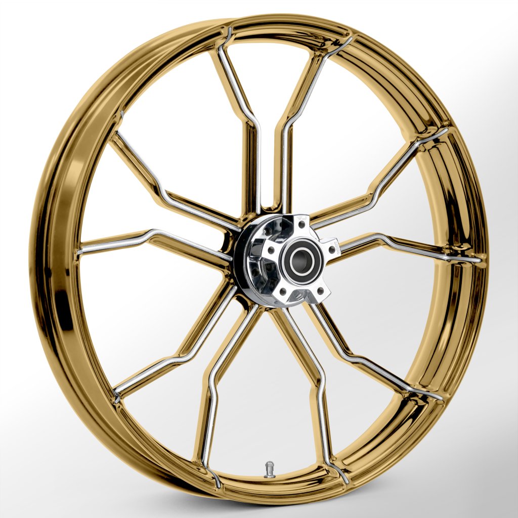 Phase Dyeline Gold Wheels RYD Wheels - WanaRyd Motorcycle