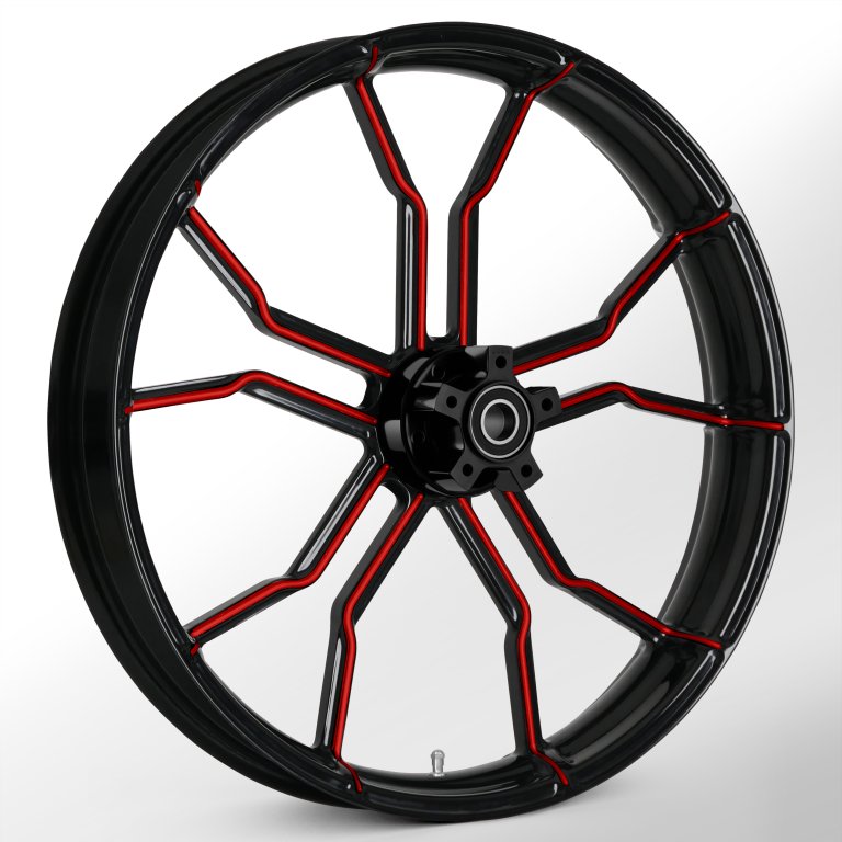 Phase Dyeline Touch Of Color Red Wheels RYD Wheels - WanaRyd Motorcycle