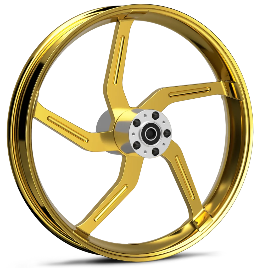 Aggressor Gold Wheels Replicator - WanaRyd Motorcycle