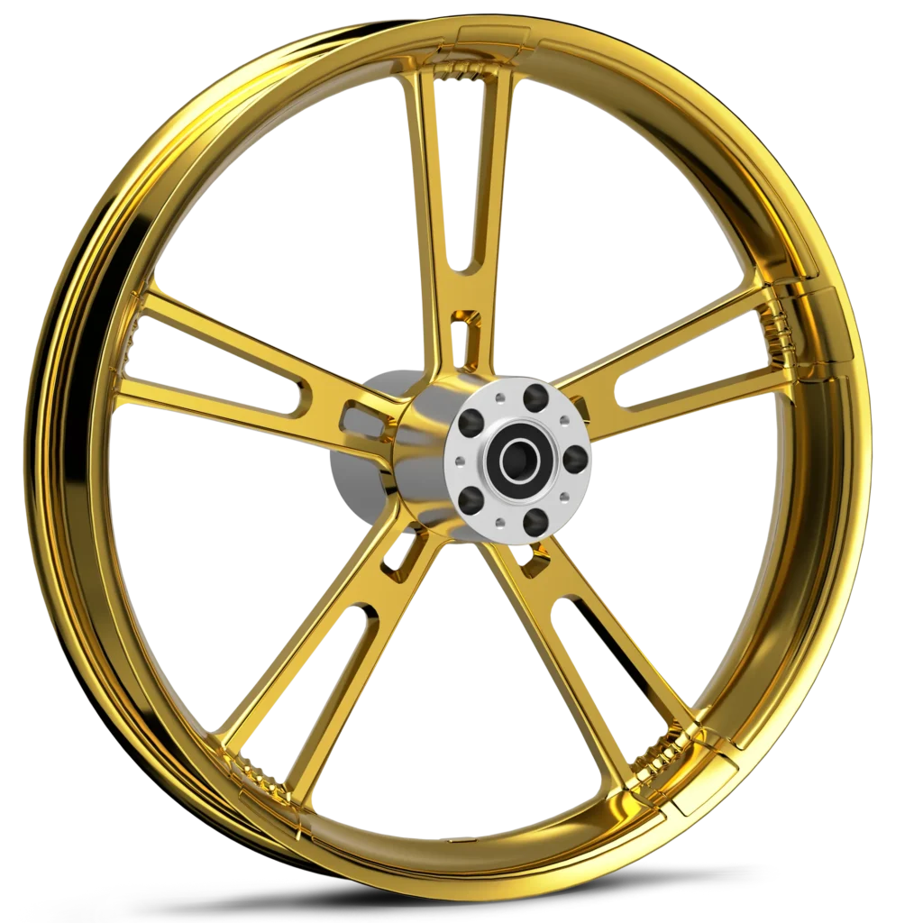 Enforcer Gold Wheels Replicator - WanaRyd Motorcycle
