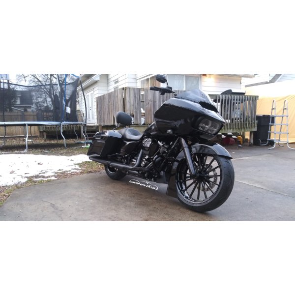 21 X 3.5" Talon Wheel & 120/70-21 Front Tire, Black For 2000-22 Harley ...