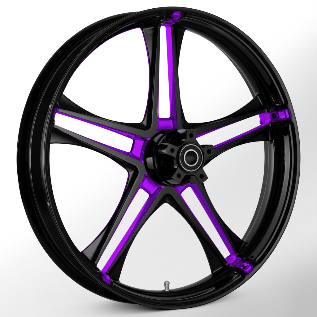 Discharge Dyeline Touch Of Color Purple 18 X 3.5 Wheel RYD Wheels ...