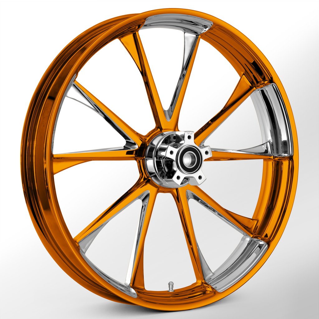 Relay Dyeline Orange Wheels RYD Wheels - WanaRyd Motorcycle