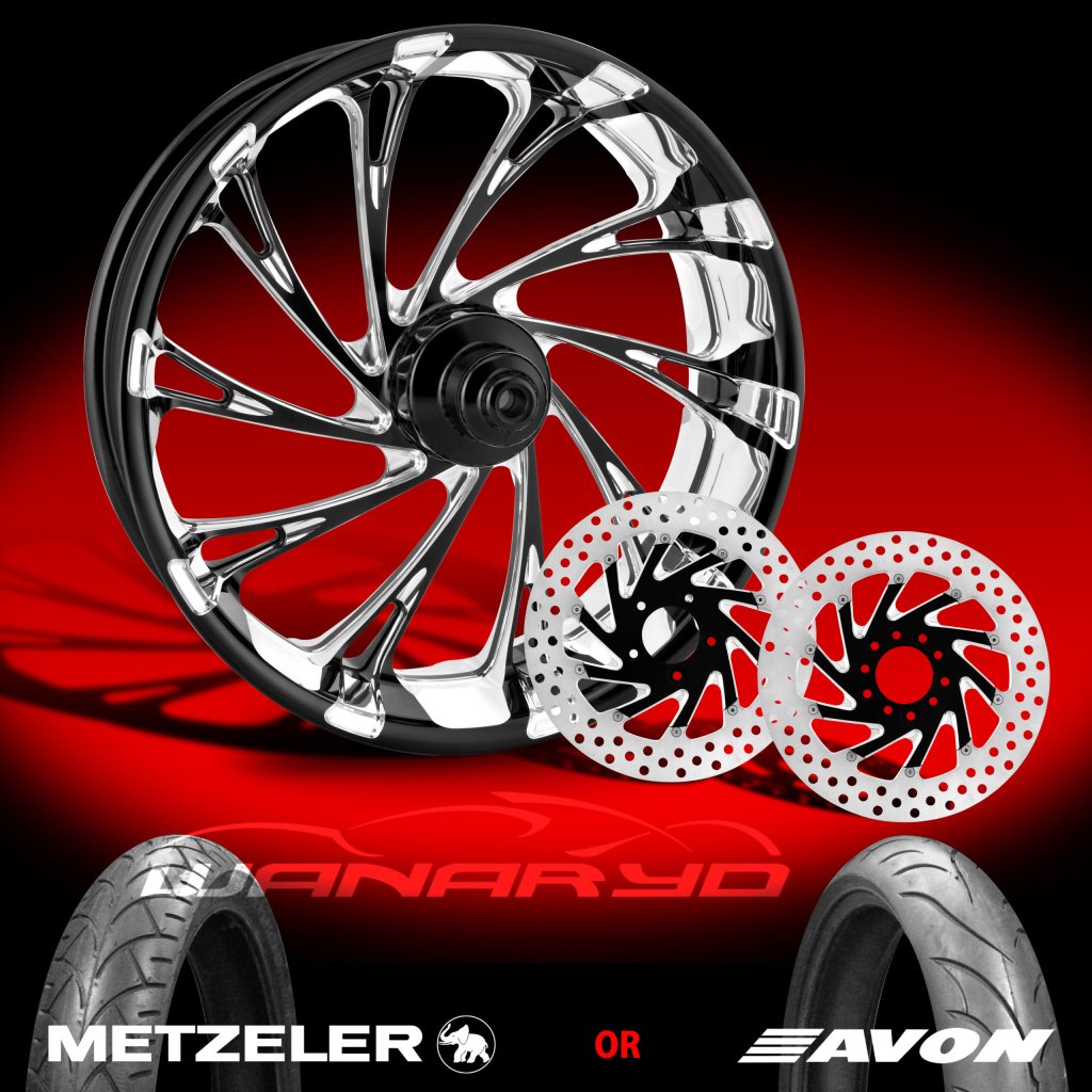 Performance Machine 18 X 5.5″ DelRey Platinum Front Wheel Kit Harley ...