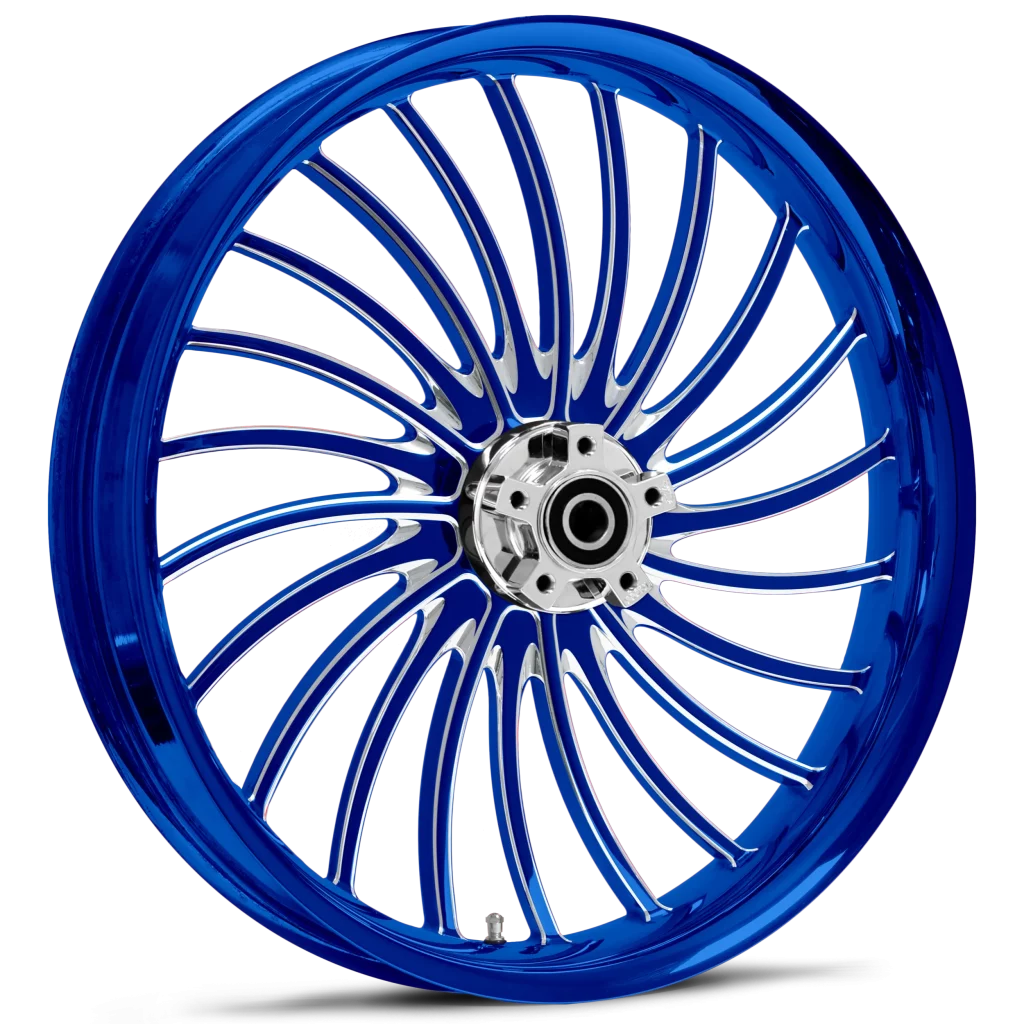 Volt Dyeline Blue Wheels RYD Wheels - WanaRyd Motorcycle