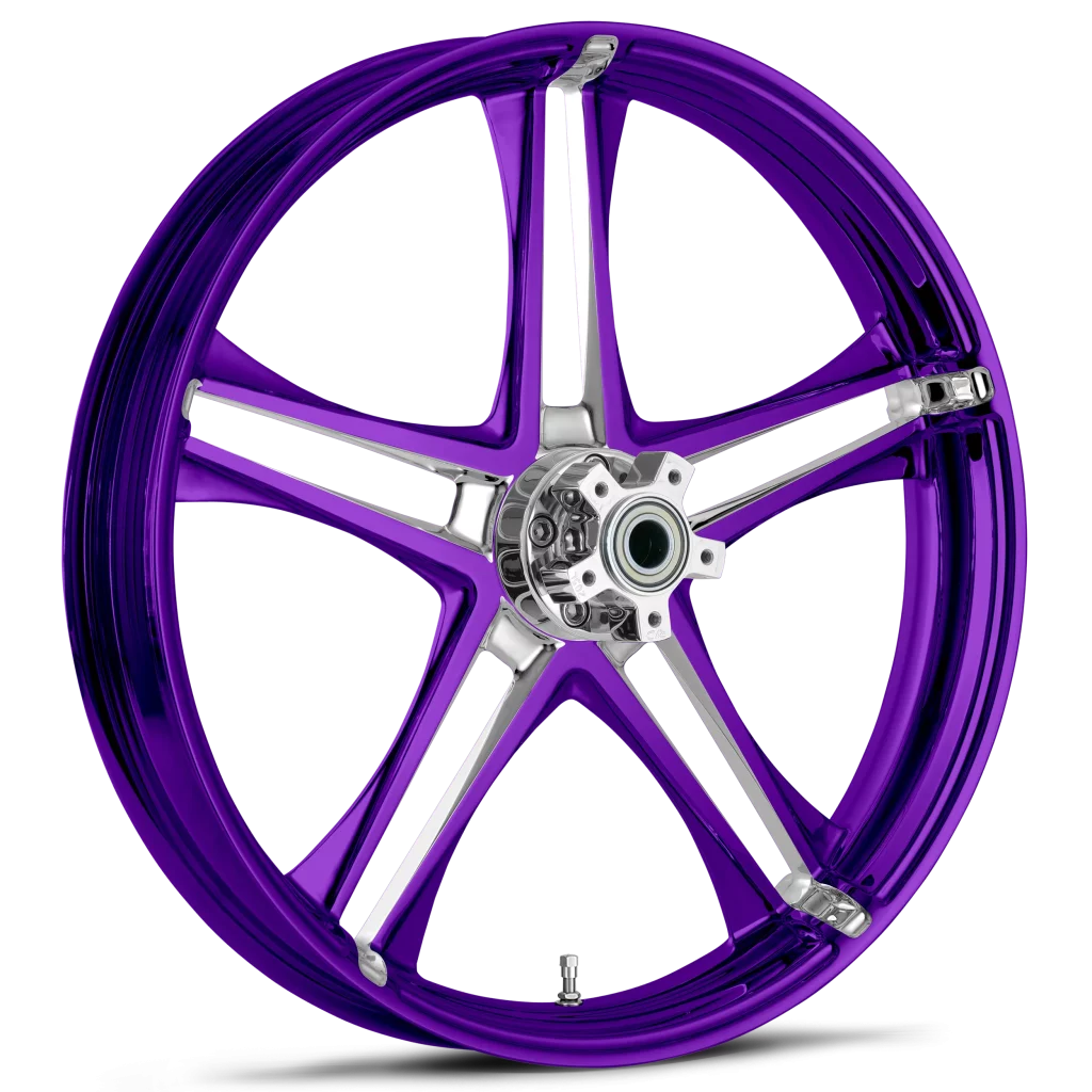 Discharge Dyeline Purple Wheels RYD Wheels - WanaRyd Motorcycle