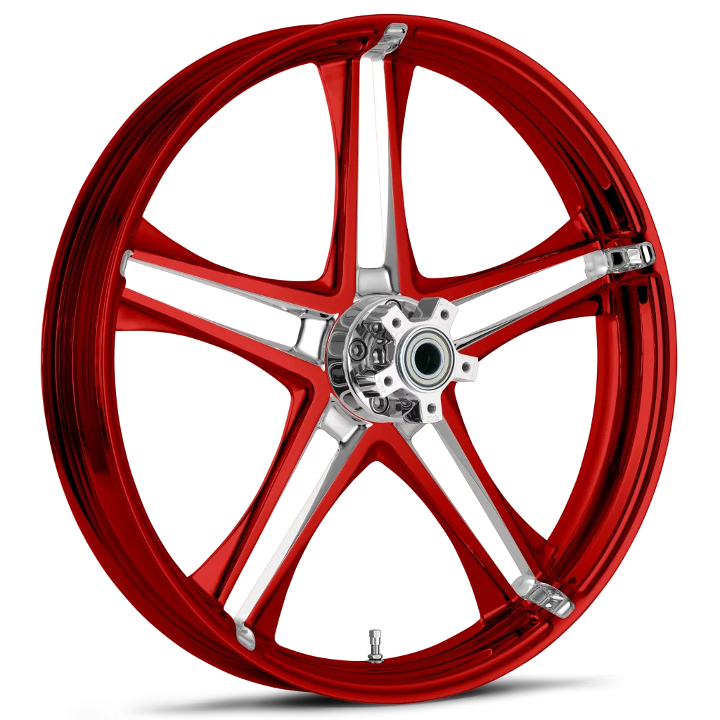 Discharge Dyeline Polished Wheels - WanaRyd Motorcycle