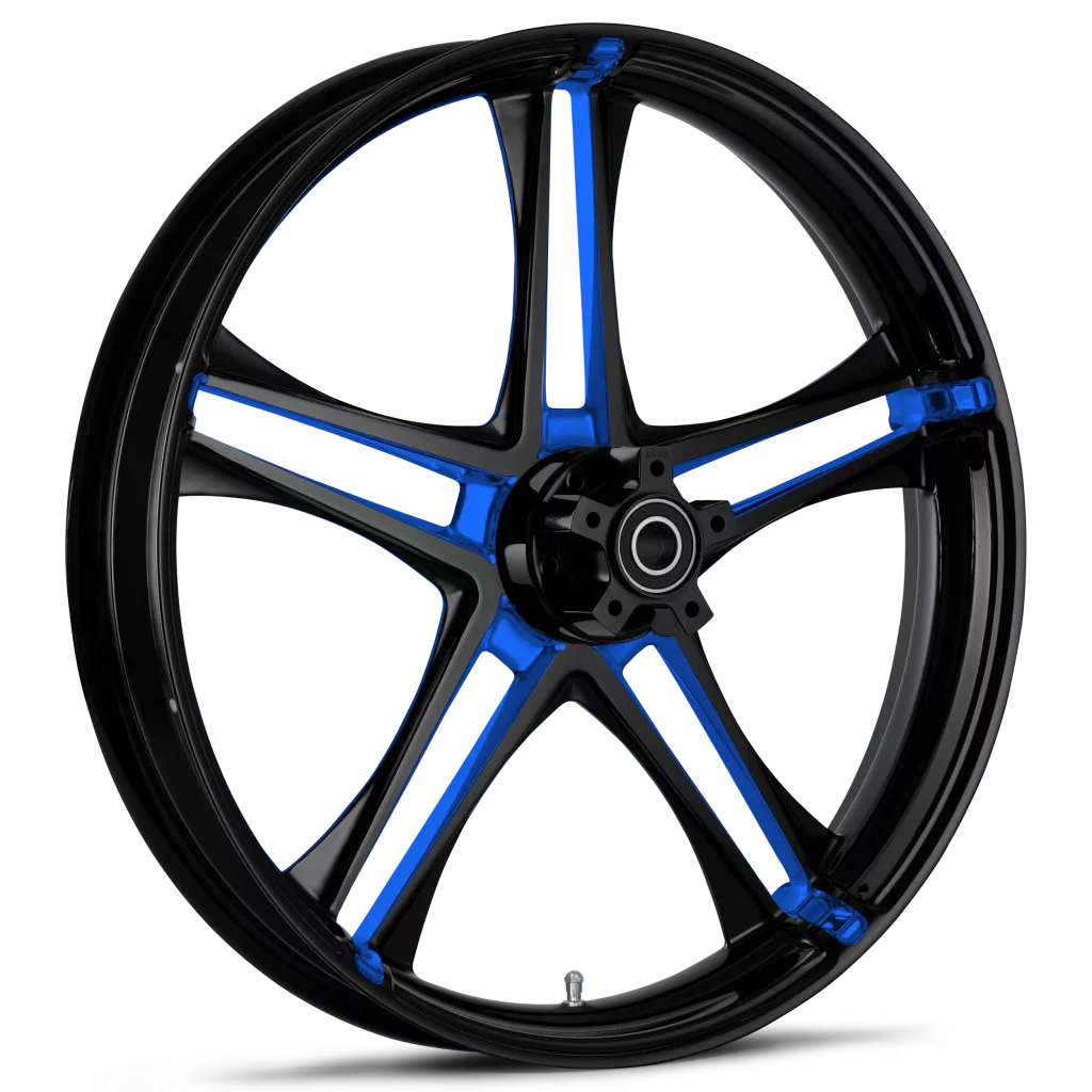 Discharge Dyeline Touch Of Color Blue Wheels RYD Wheels - WanaRyd ...