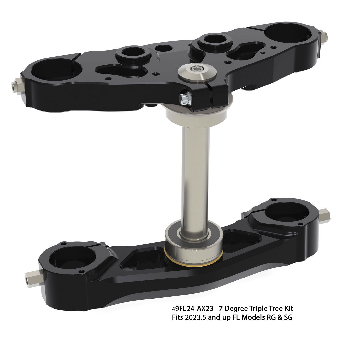 X-23 Bolt-On Triple Tree Kit, 2024-2025 Road Glide, Street Glide Hawg ...