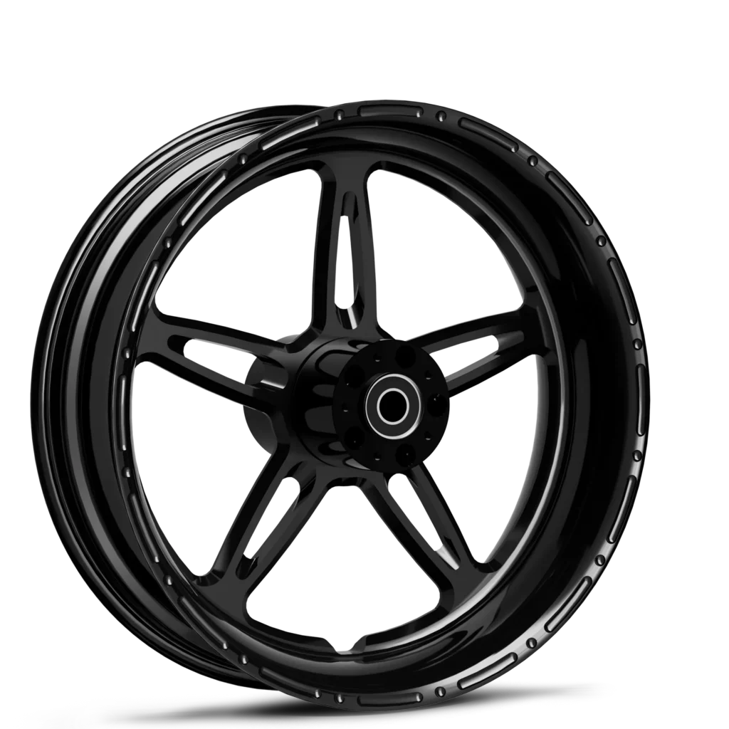 Vibrance Black 18 X 7.0 Wheel Vixen Performance - WanaRyd Motorcycle